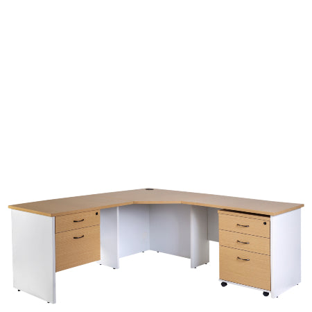 Logan Corner Workstation (3 Piece top) – Keen Office